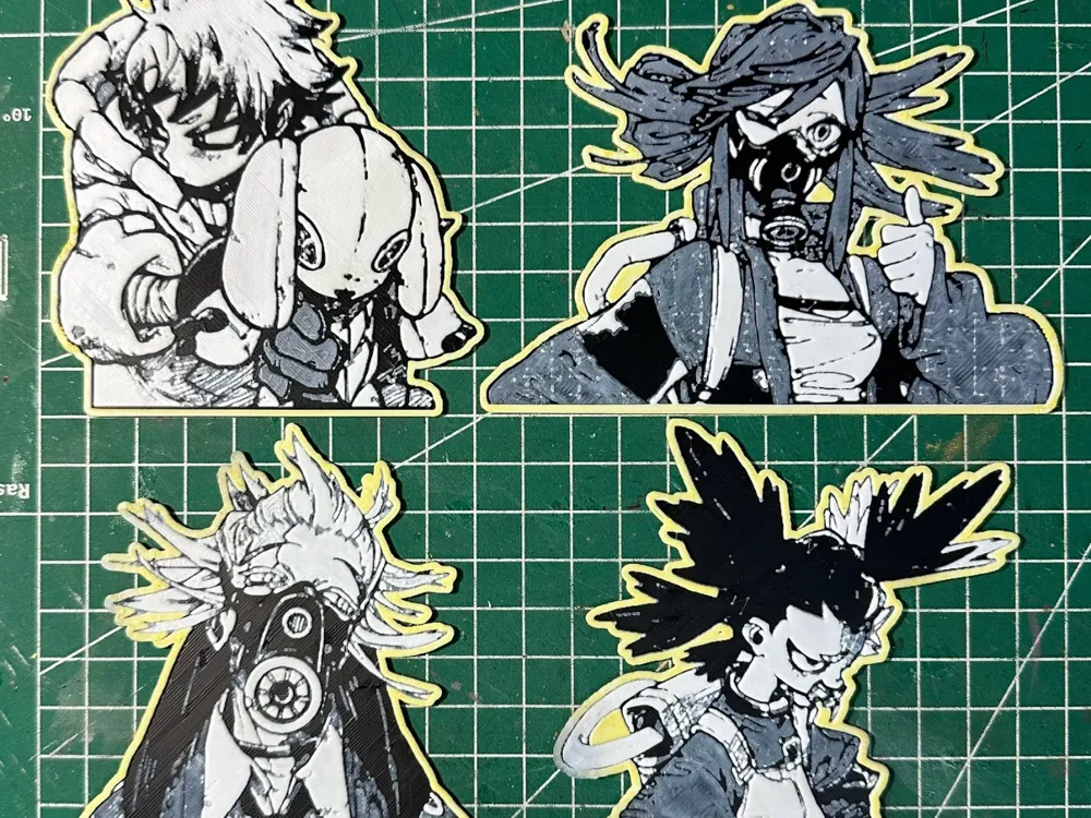 Gachiakuta Characters HueForge - Free 3D Print Model - MakerWorld