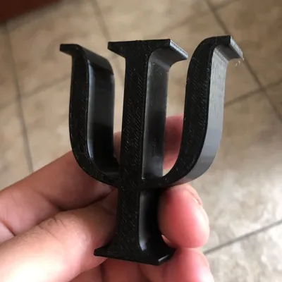 psi greek letter / psychology logo - Free 3D Print Model - MakerWorld