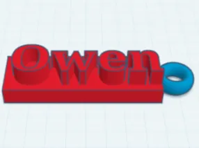"Owen" Keychain - Free 3D Print Model - MakerWorld