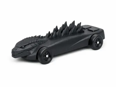 Godzilla Derby Car Shell - Free 3D Print Model - MakerWorld
