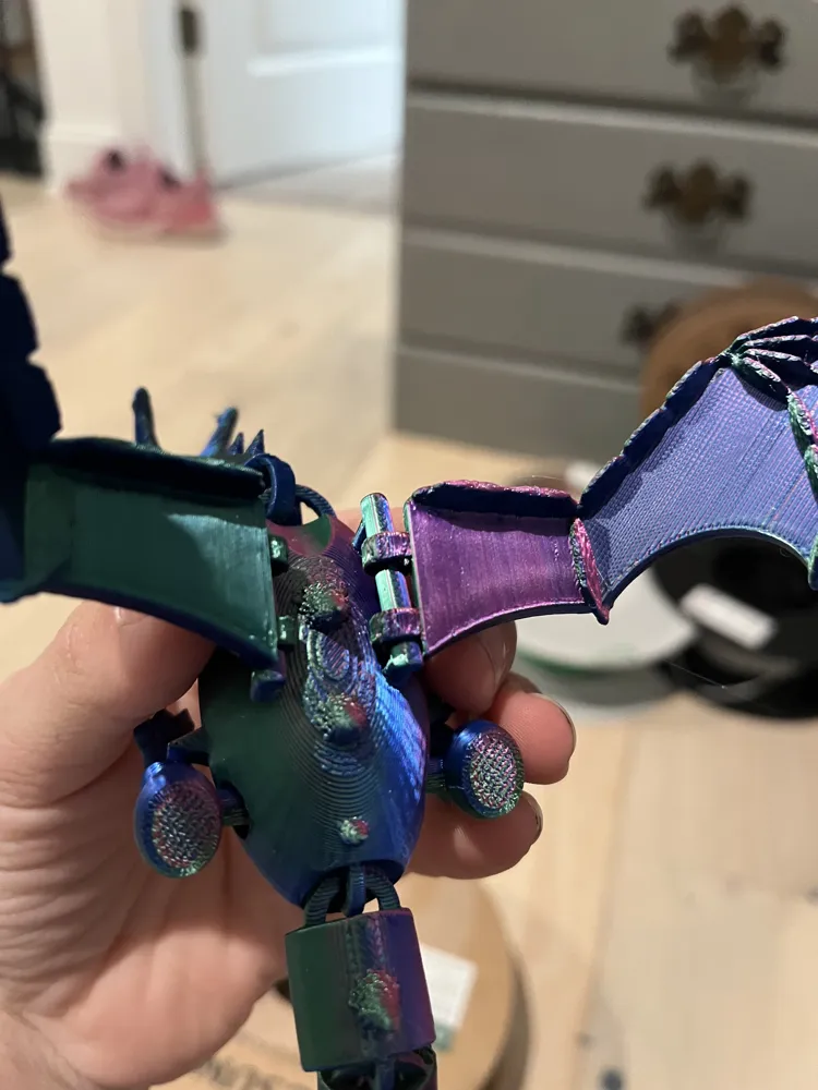 (BETA) Articulated Christmas Wyvern - Free 3D Print Model - MakerWorld