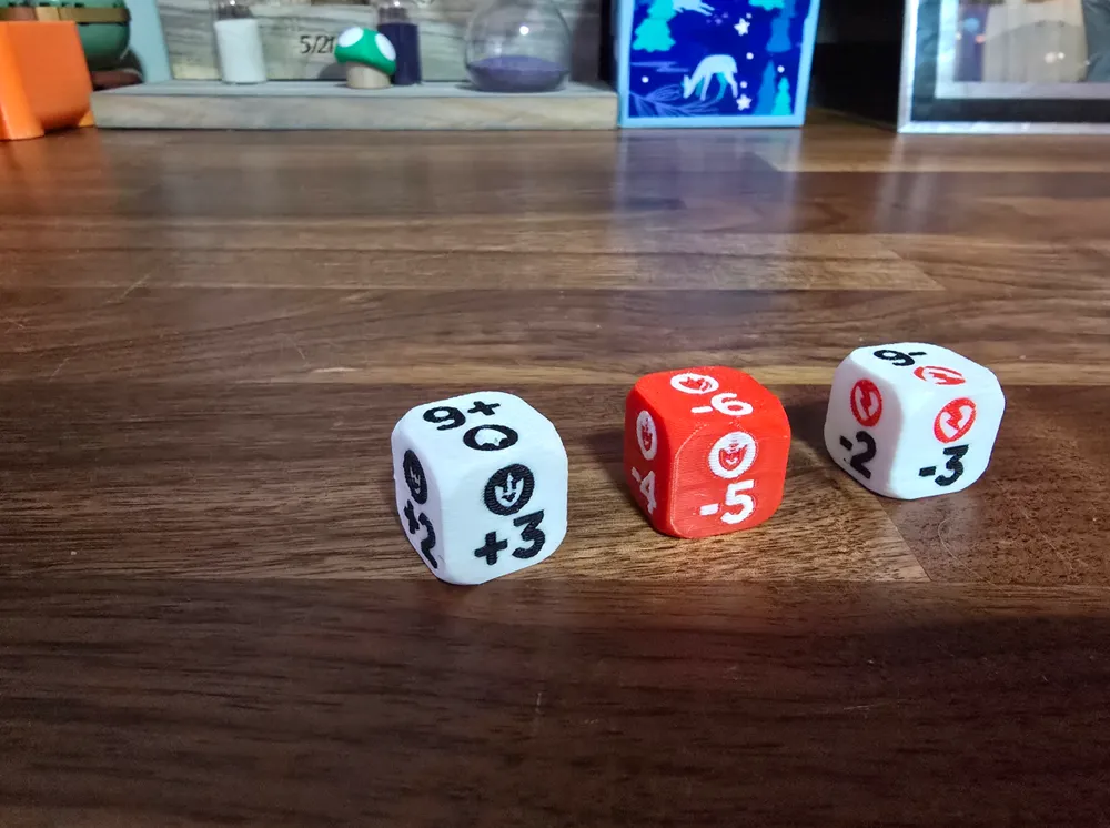 Dados de poder y daño de Riftbound +/- - Modelo de impresión 3D ...