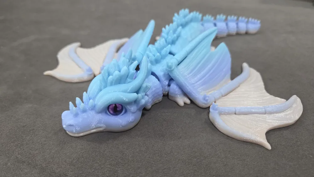 Elder Ice Dragon - 8mm glass eye compatible - Free 3D Print Model ...