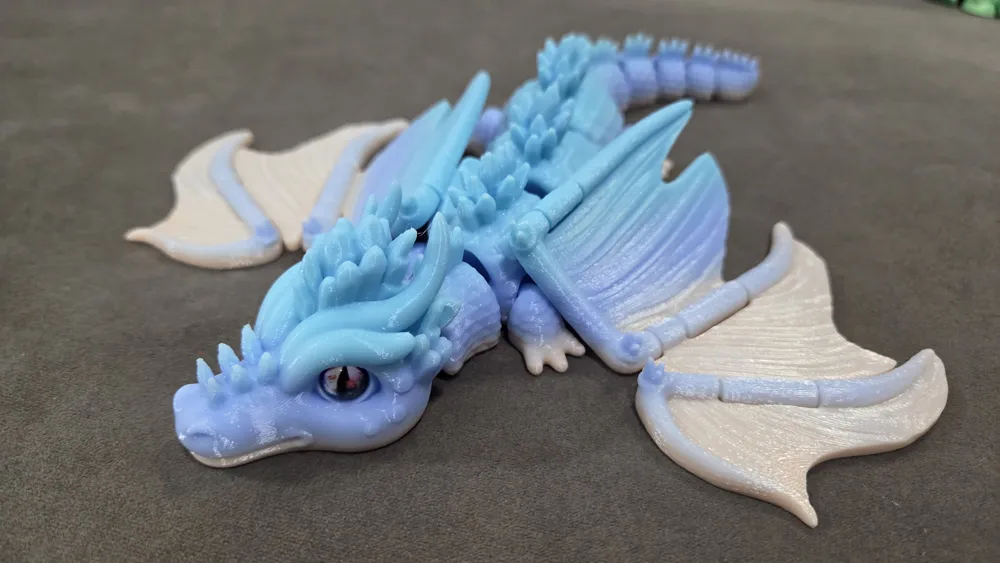 Elder Ice Dragon - 8mm glass eye compatible - Free 3D Print Model ...