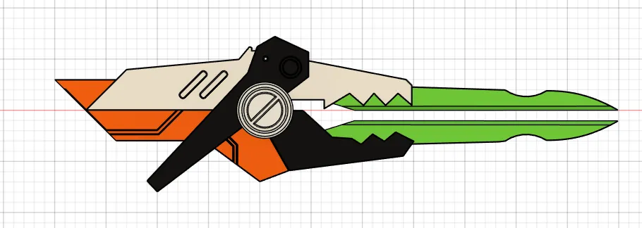 Honor of Kings Chiyou Aurora Phantom Weapon - Free 3D Print Model ...