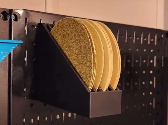 Sanding disk holder peg board holder - Free 3D Print Model - MakerWorld