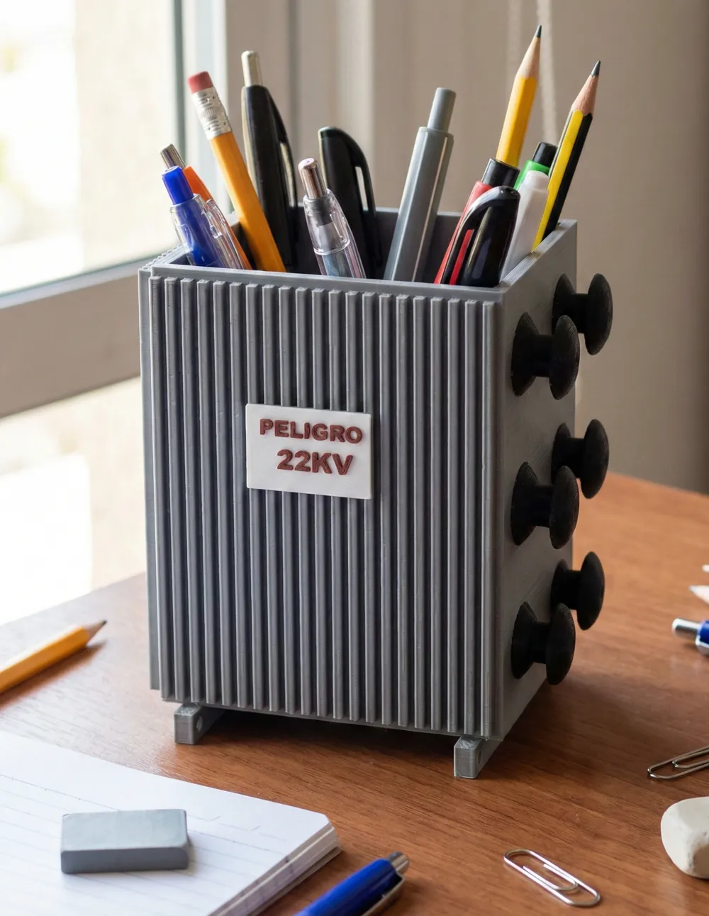 Transformator pen holder - Free 3D Print Model - MakerWorld