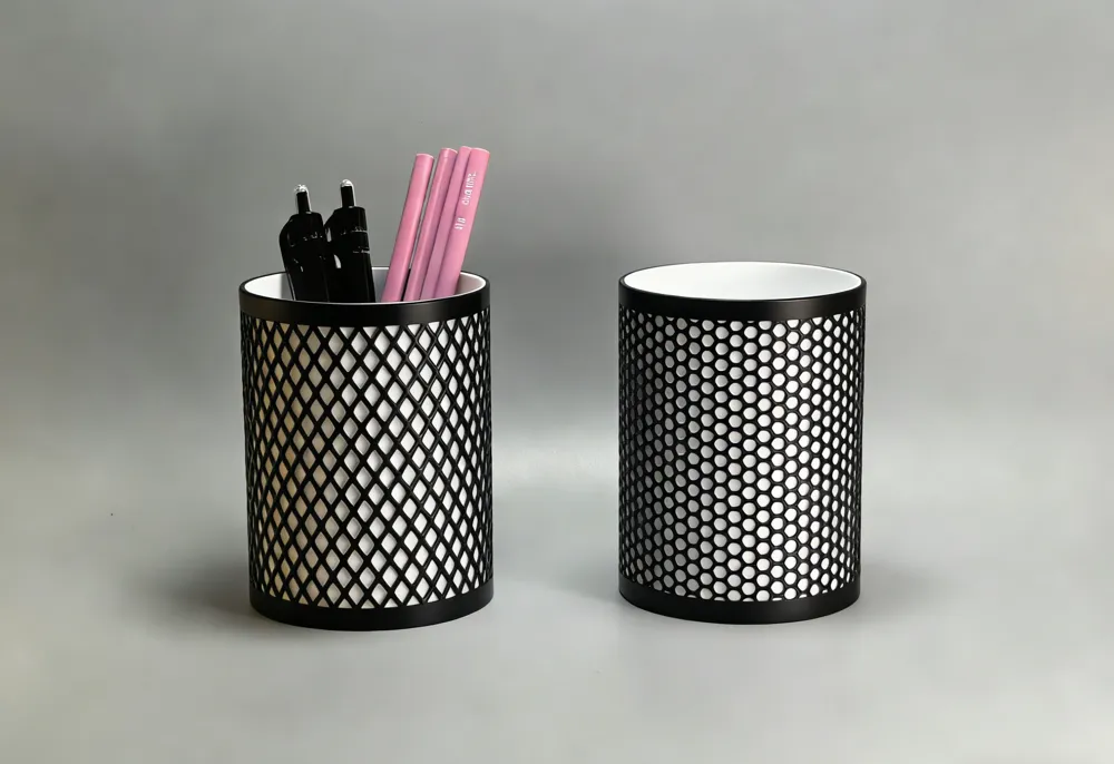 Double-layered Pen Holder (multiple shells + material-saving inner ...