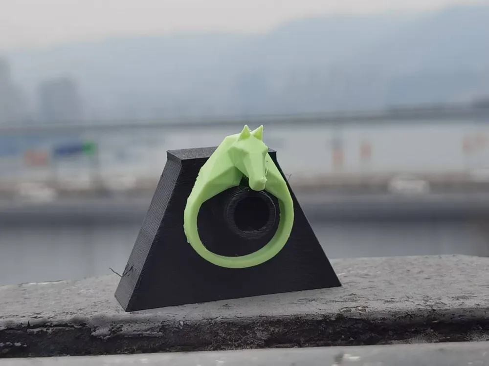 Horse Head Ring - Free 3D Print Model - MakerWorld
