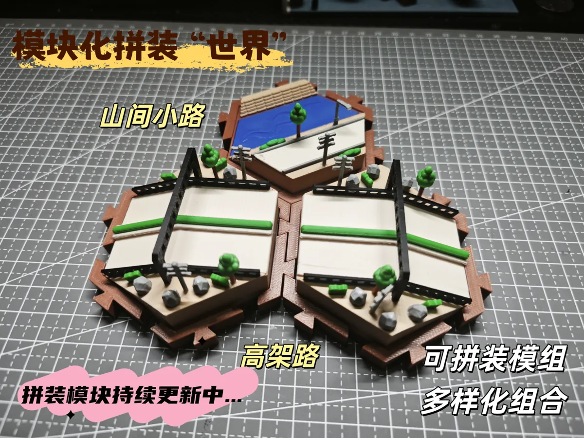 Modular Assembly "Anime" World Fifth Installment - Free 3D Print Model ...