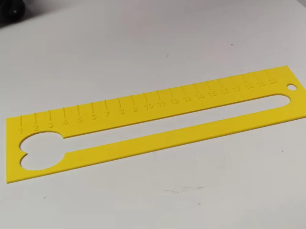 20cm Cupid's Arrow Straight Ruler Stationery - Free 3D Print Model ...