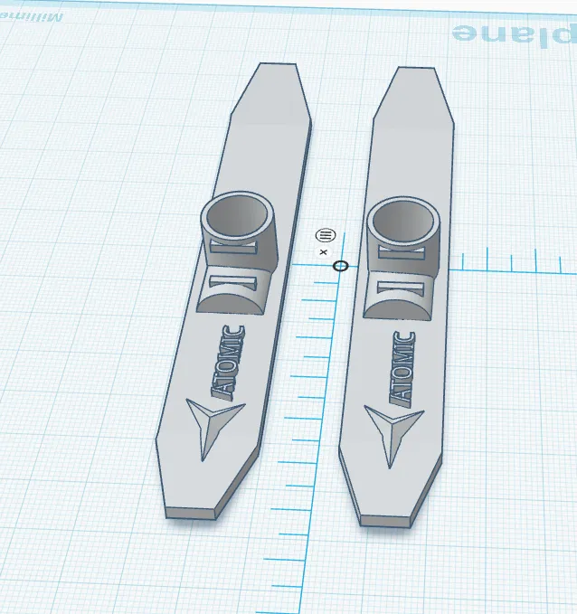 Atomic Finger Skis - Free 3D Print Model - MakerWorld