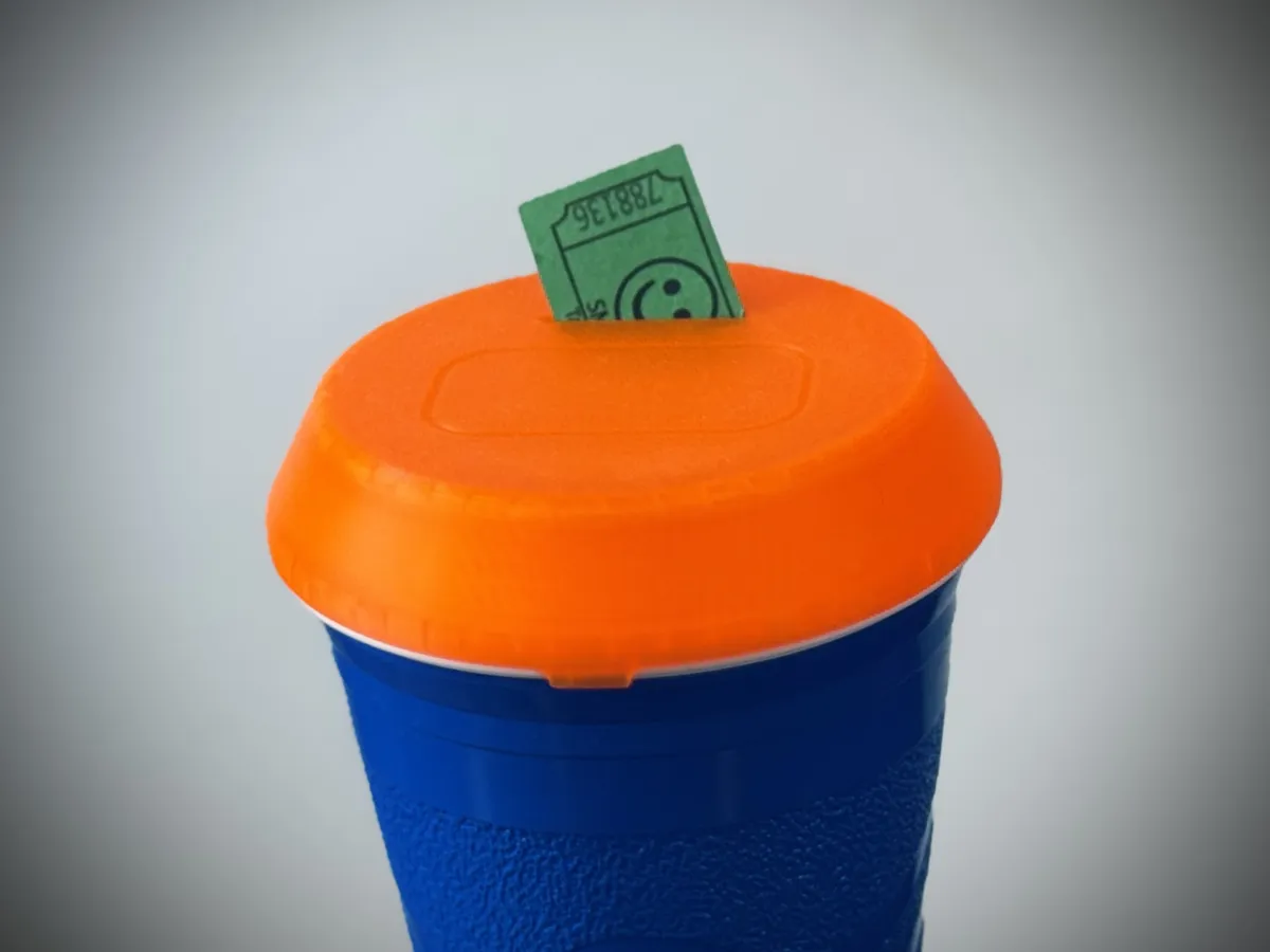 Tapa de Sorteo para Vasos de Plástico Azules - Modelo de impresión 3D ...
