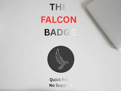 The Falcon Badge - Free 3D Print Model - MakerWorld