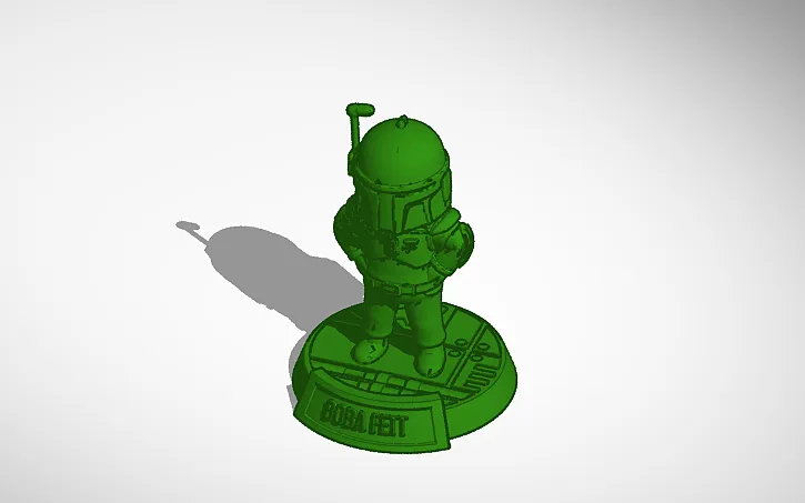 Boba Fett Chibi Statue - Free 3D Print Model - MakerWorld