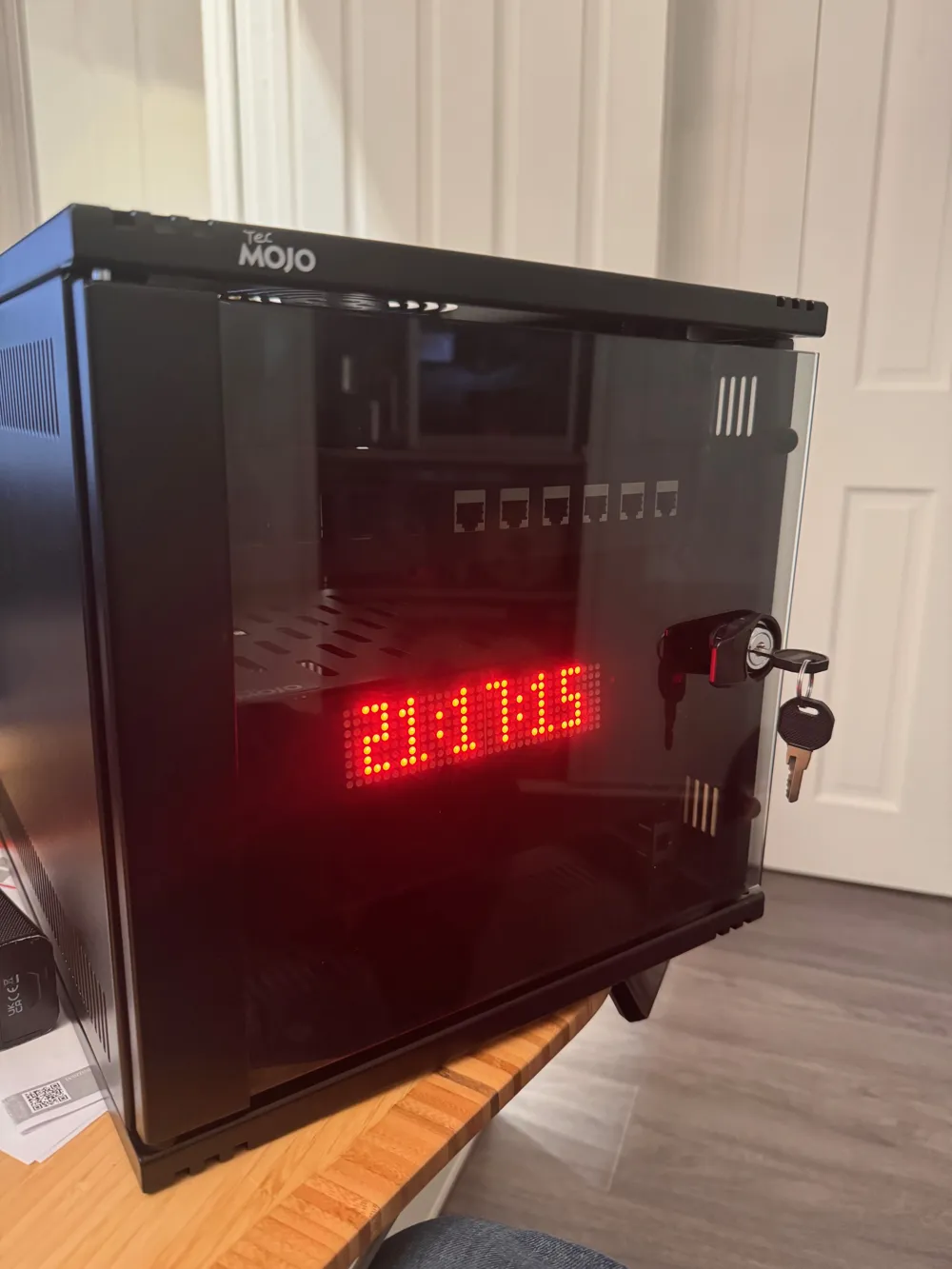 10" / Mini Rack LED Clock - Free 3D Print Model - MakerWorld