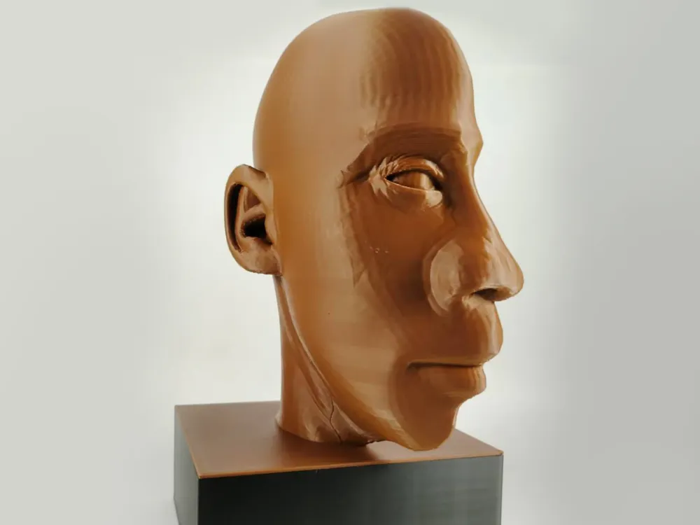 Half-face optical illusion human face emoji desktop display - Free 3D ...