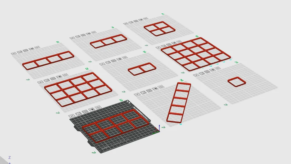 gridfiinity tray's a1 mini - Free 3D Print Model - MakerWorld