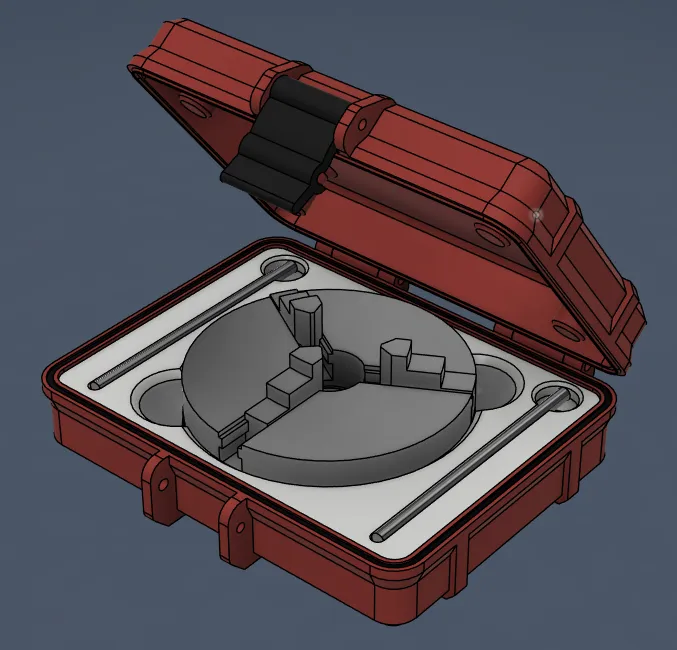 Rugged Box for Sherline 3.1" Chuck - F360 - Free 3D Print Model ...