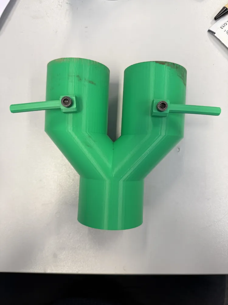Y-Splitter for Fume Extraction (100 mm / 4") - Free 3D Print Model ...