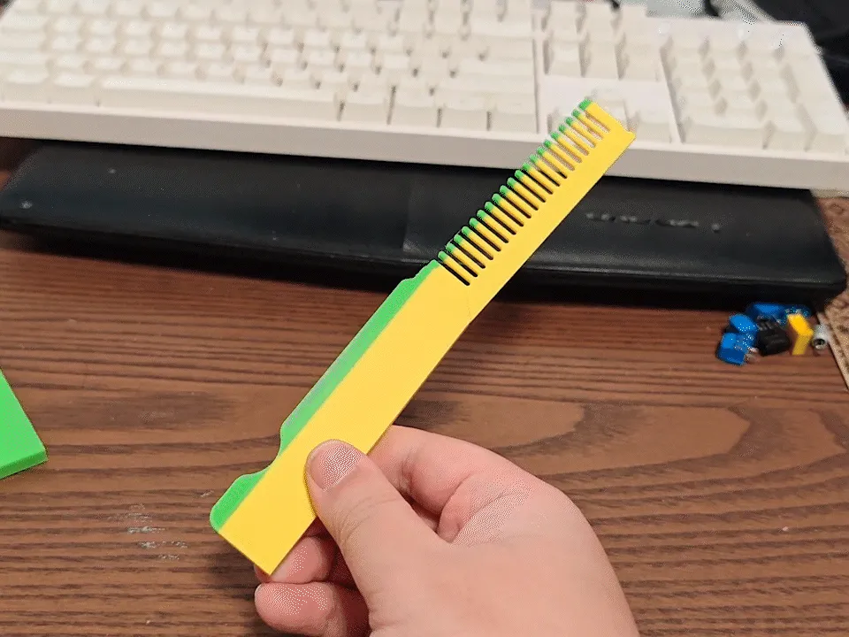 Folding Comb (Print in Place, no supports) - Free 3D Print Model ...