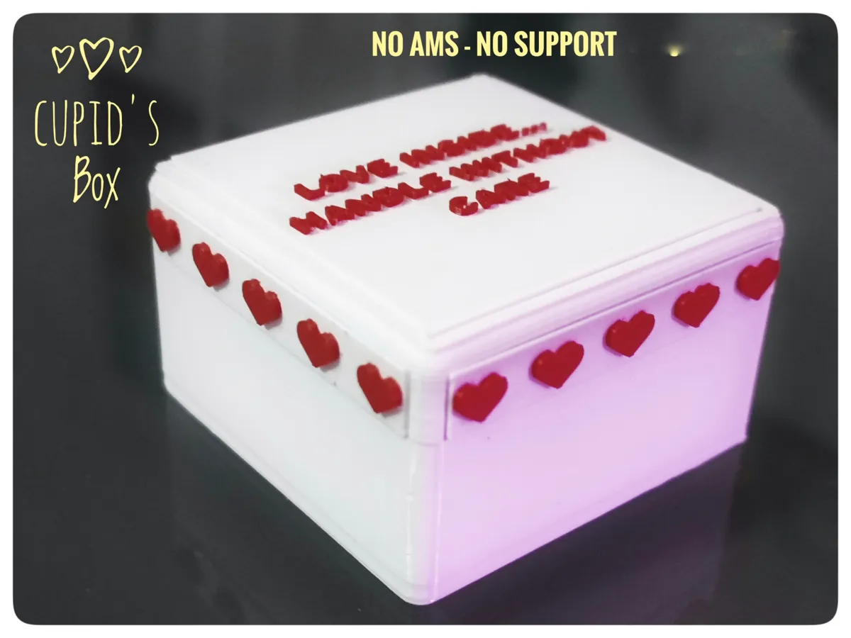 Cupid’s Box – Resizable & No-AMS Required - Free 3D Print Model ...