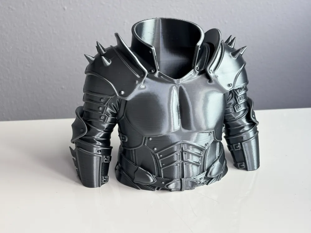 Knight’s Armor Pen Holder – Medieval Desk Guardian - Free 3D Print ...