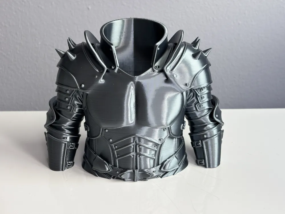 Knight’s Armor Pen Holder – Medieval Desk Guardian - Free 3D Print ...