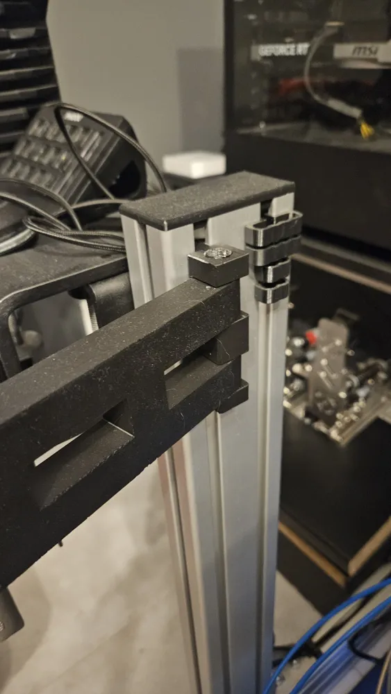Swivel Sim Racing Keyboard Mount for AluProfiles - Free 3D Print Model ...