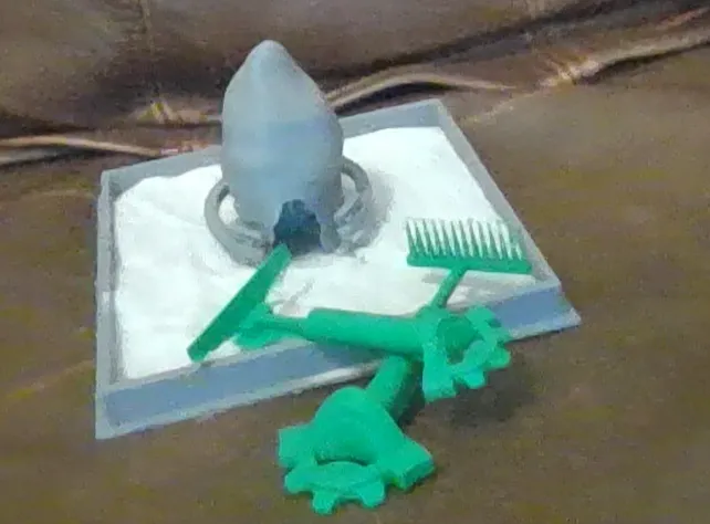 Sanctuaire Totk Jardin Zen + râteau et lisseuse zonai - Modèle d ...