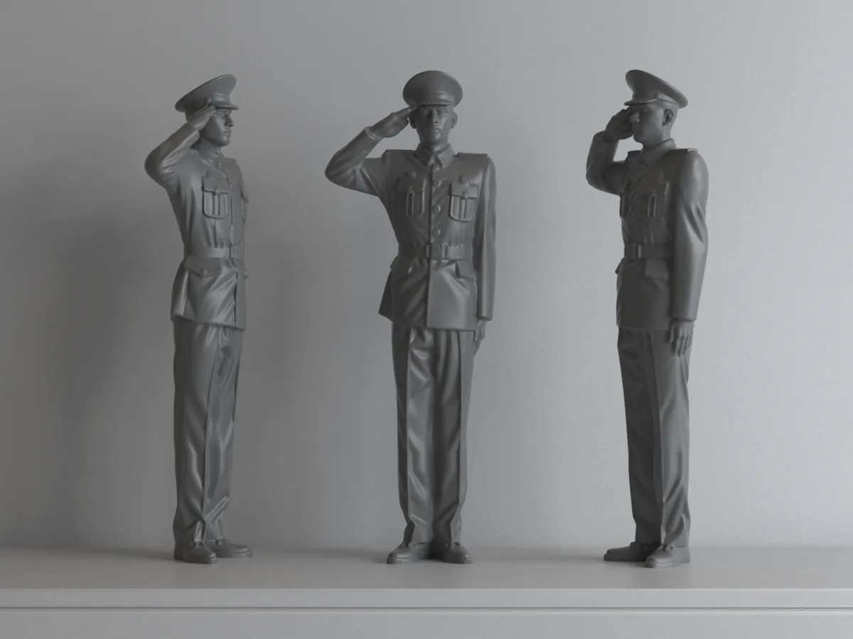Saluting Soldier - Free 3D Print Model - MakerWorld