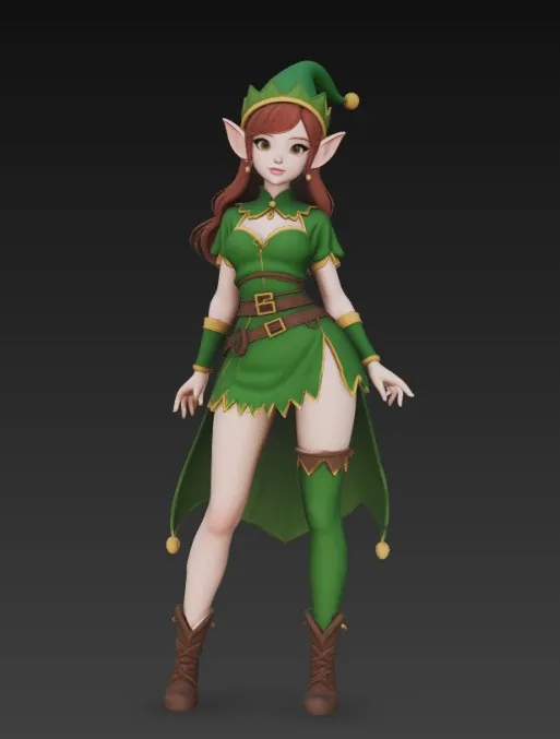 elf girl - Free 3D Print Model - MakerWorld