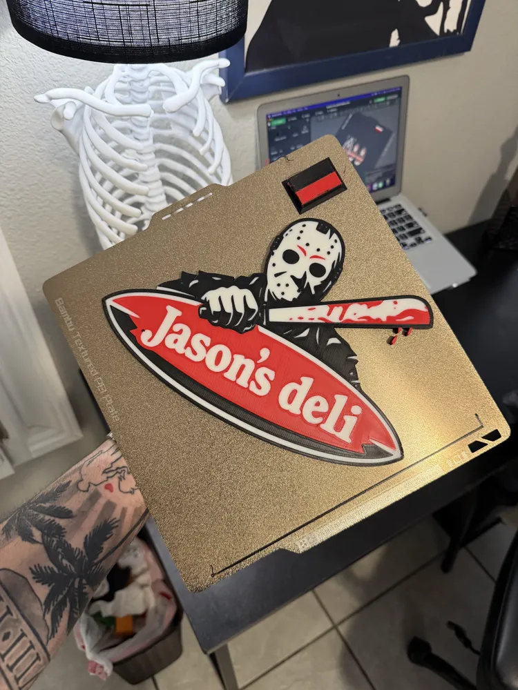 Jason's Deli Slasher Wall Art - Free 3D Print Model - MakerWorld