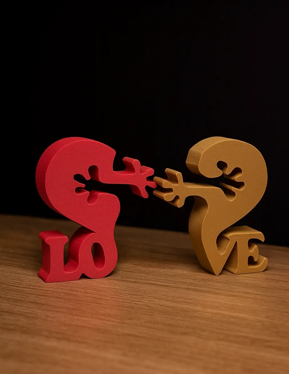 Die Umarmung der Liebe: 3D-Puzzle – Kostenloses 3D-Druckmodell – MakerWorld