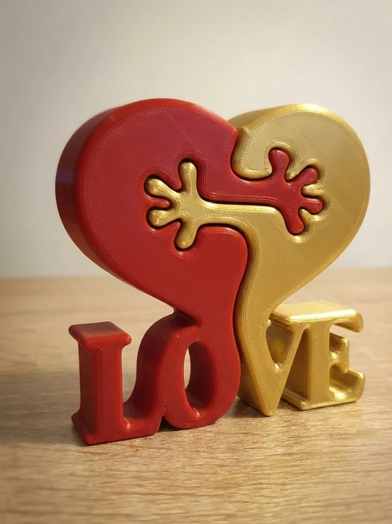 Die Umarmung der Liebe: 3D-Puzzle – Kostenloses 3D-Druckmodell – MakerWorld