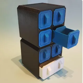 Scifi Storage Crates (Stackable) - Free 3D Print Model - MakerWorld