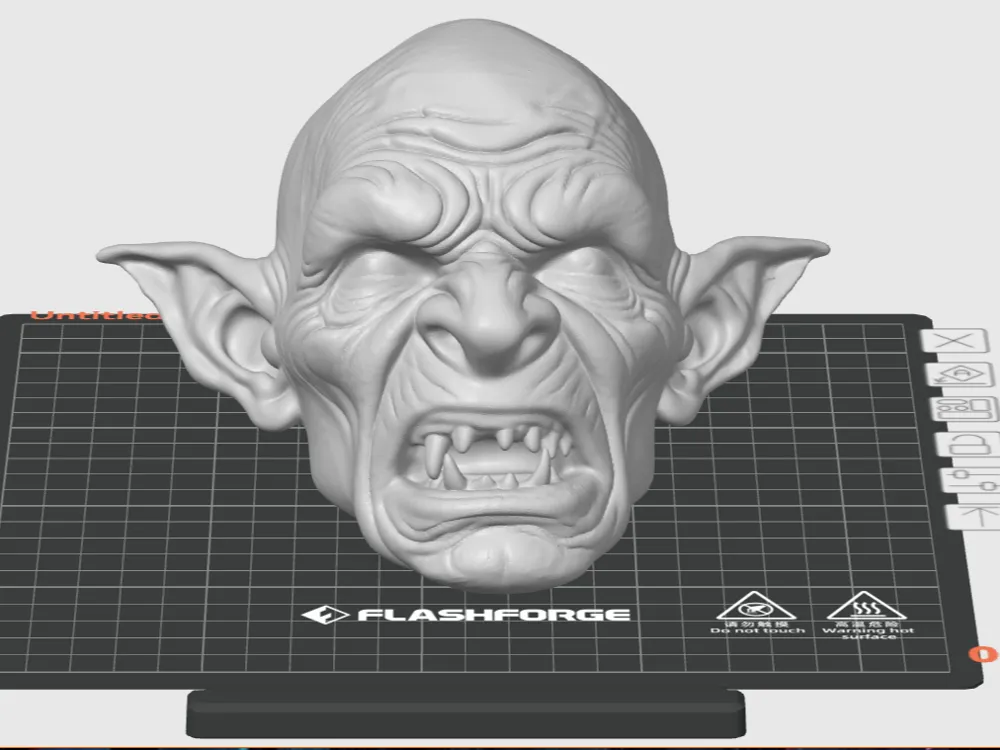 Goblin head - Free 3D Print Model - MakerWorld
