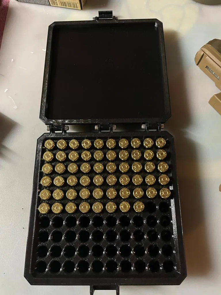 Box for 100pc 9x19mm rounds - Free 3D Print Model - MakerWorld