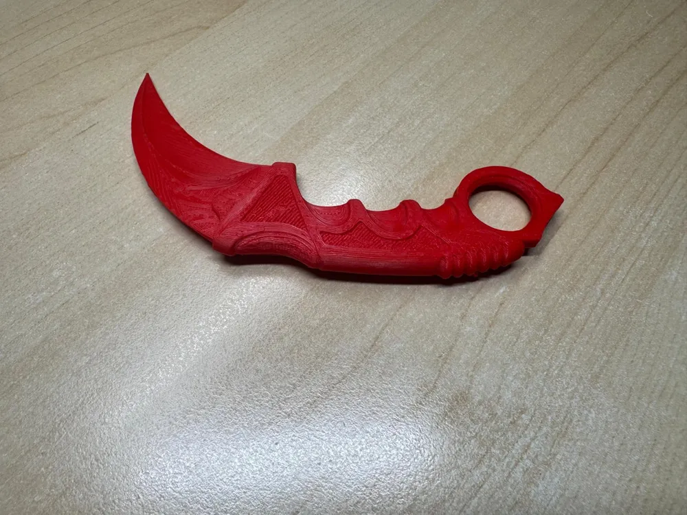 CS2 Karambit - Free 3D Print Model - MakerWorld