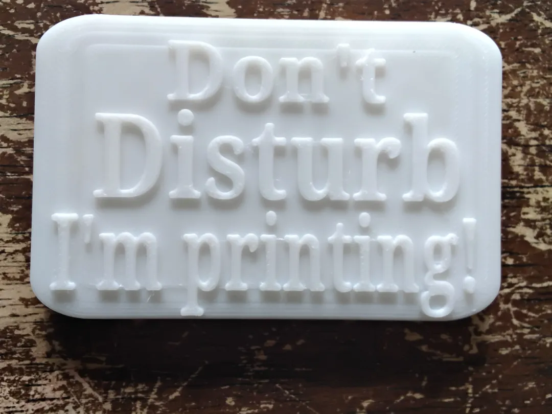 3D printer sign V2 - Free 3D Print Model - MakerWorld