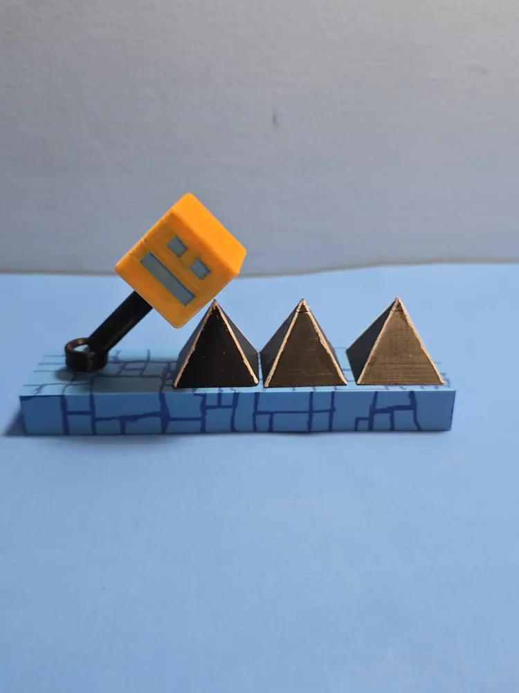 Geometry Dash Shelf Display - Free 3D Print Model - MakerWorld