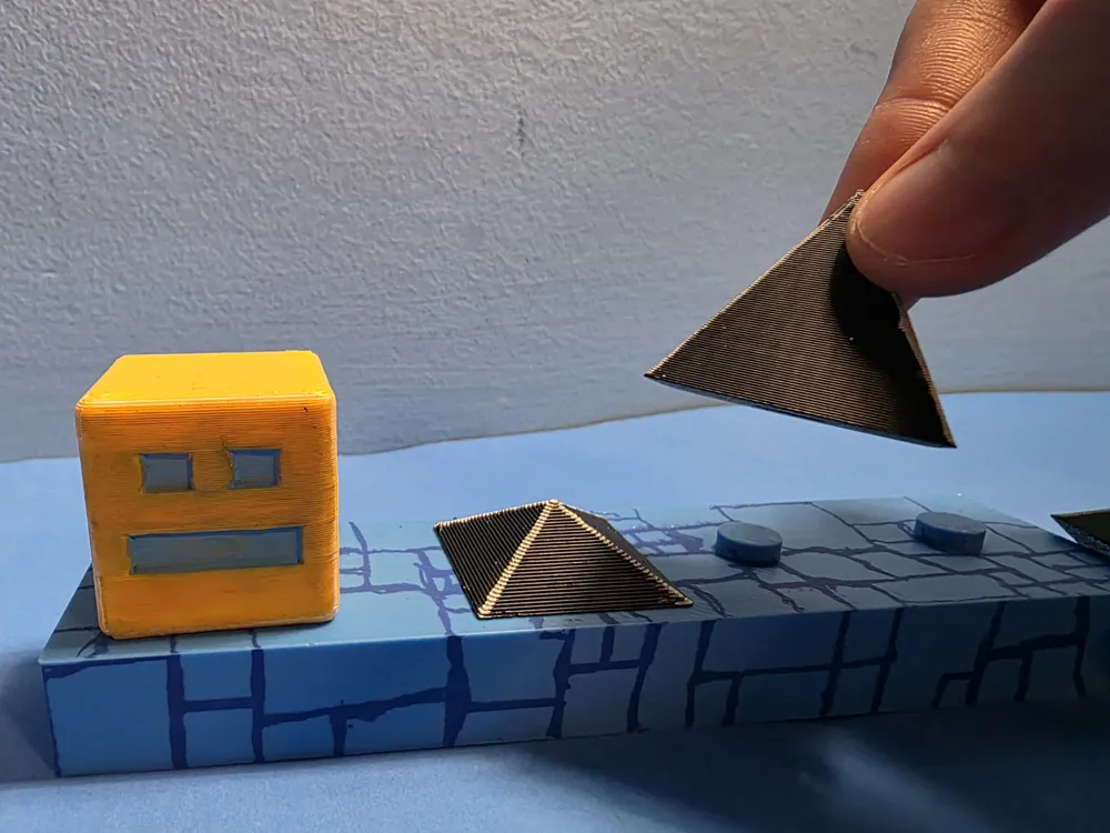 Geometry Dash Shelf Display - Free 3D Print Model - MakerWorld