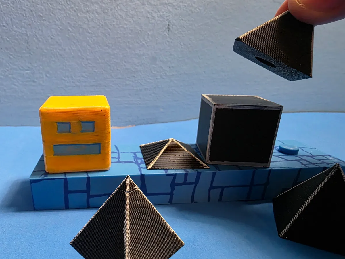 Geometry Dash Shelf Display - Free 3D Print Model - MakerWorld