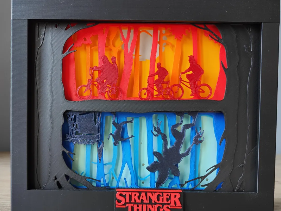 Cadre Décoratif Stranger Things Boîte d'Ombres - Modèle d'Impression 3D ...