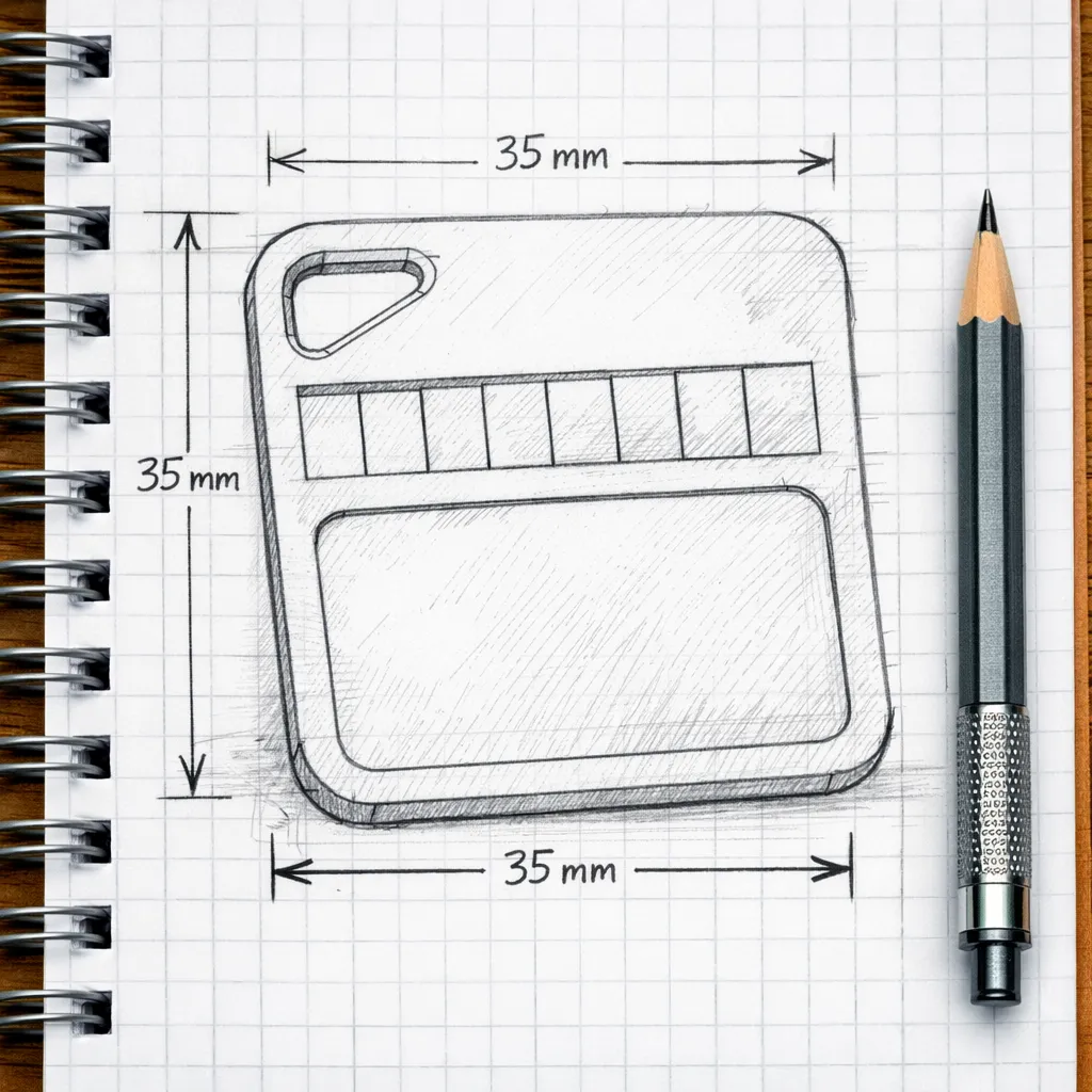 Filament Sample Swatch with Label & Transparency - Free 3D Print Model ...