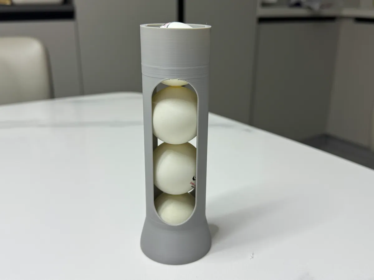 Ping Pong Ball Tube (4 Balls) - Free 3D Print Model - MakerWorld