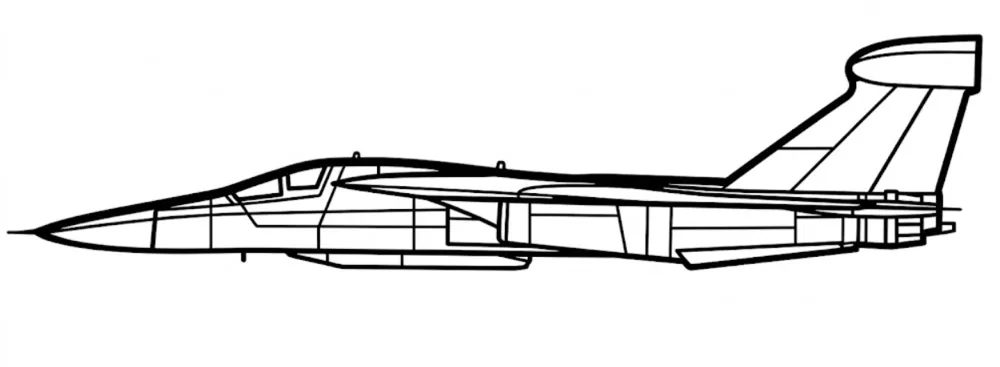 General Dynamics–Grumman EF-111A Raven Wall Art - Free 3D Print Model ...