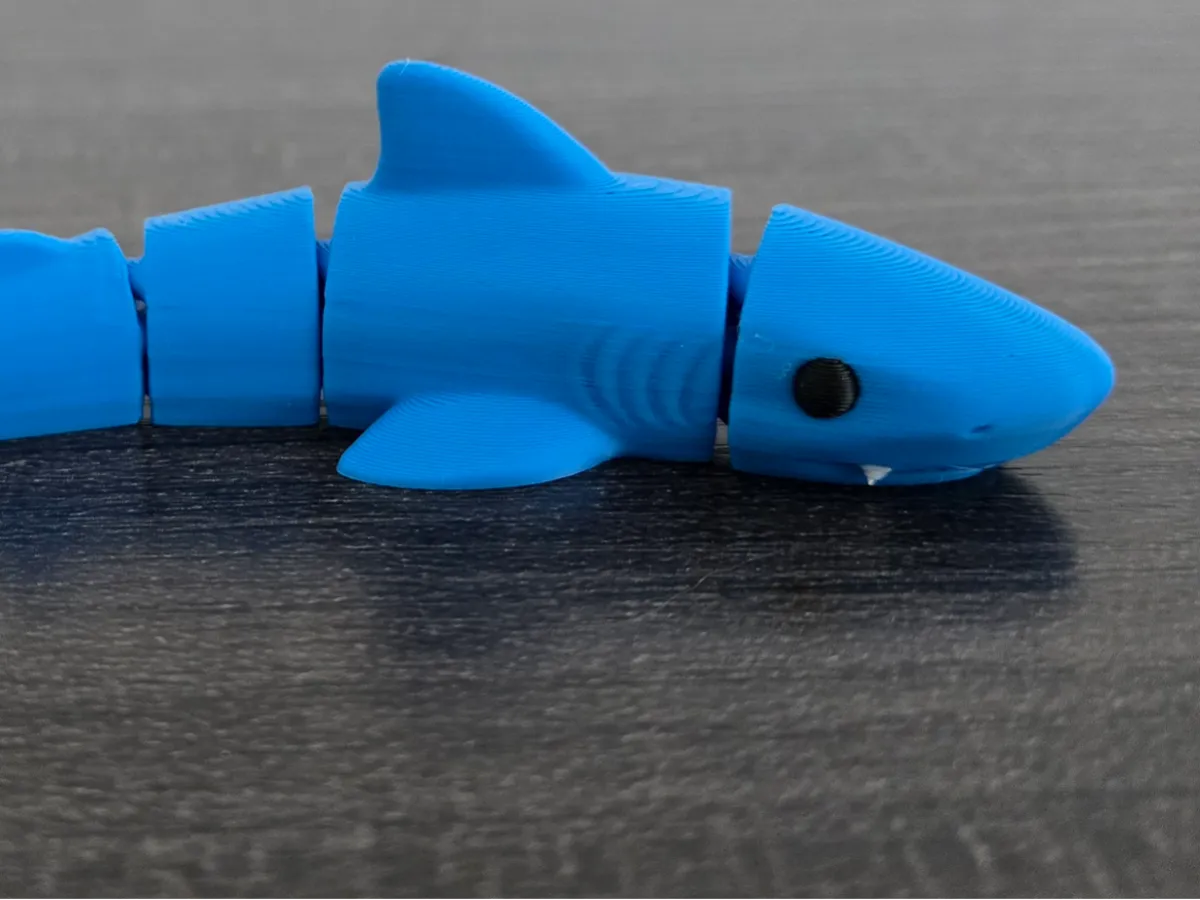 Sharky – Flexi Shark (Articulated Flexible Toy) - Free 3D Print Model ...