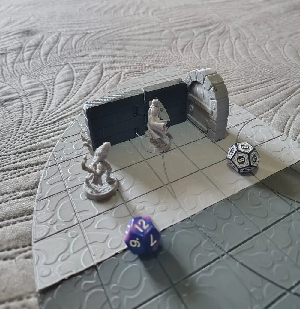 Dungeon Wall Foldable - Free 3D Print Model - MakerWorld
