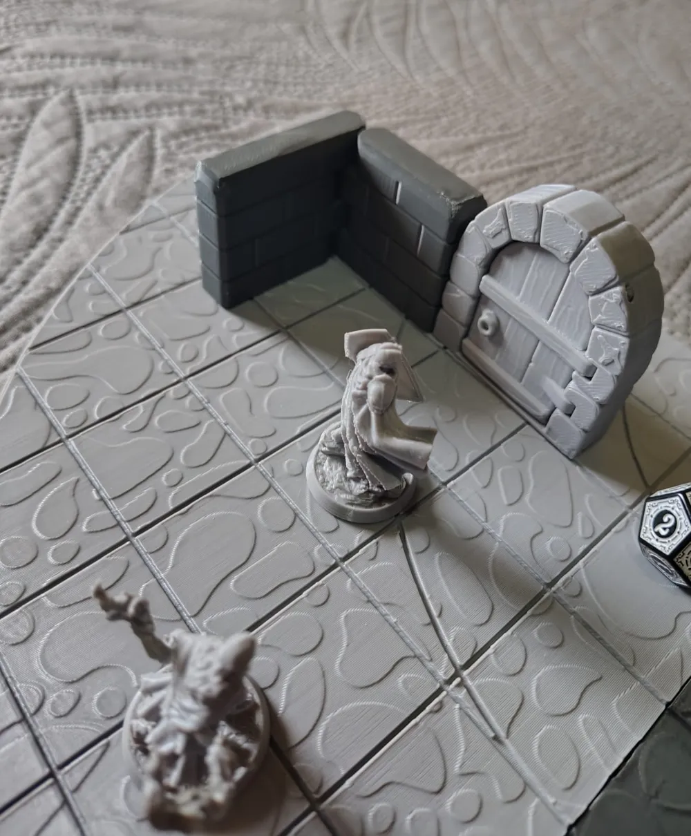 Dungeon Wall Foldable - Free 3D Print Model - MakerWorld